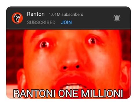 Been Subscribed Since 90k Thanks For An Incredible Time Rantoni