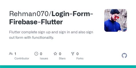 Github Rehman070login Form Firebase Flutter Flutter Complete Sign Up And Sign In And Also
