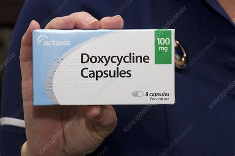 Pack Of Doxycycline Capsules Stock Image C Science Photo Library