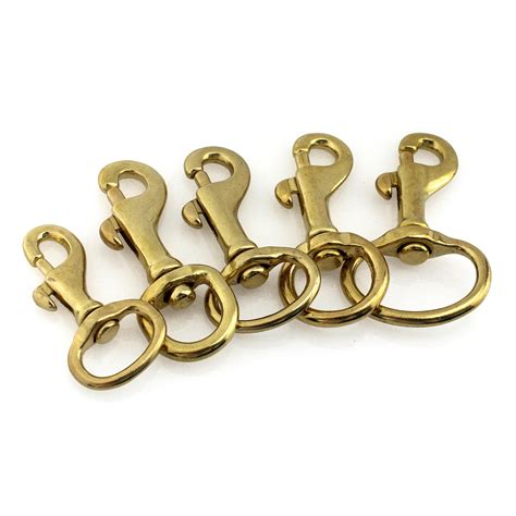 Solid Brass Trigger Swivel Eye Bolt Snap Hook For Vicedeal