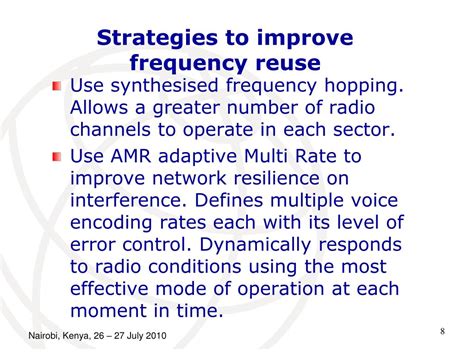 Ppt Frequency Reuse Mr S K Kibe Director Frequency Spectrum Management Communications