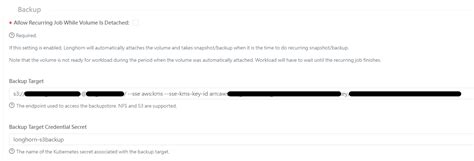 [improvement] allow customizing the backup target access option · issue