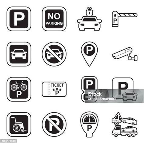 주차 아이콘입니다 채우기 설계로 선 벡터 일러스트레이션 주차장에 대한 스톡 벡터 아트 및 기타 이미지 주차장 상징 아이콘 Istock