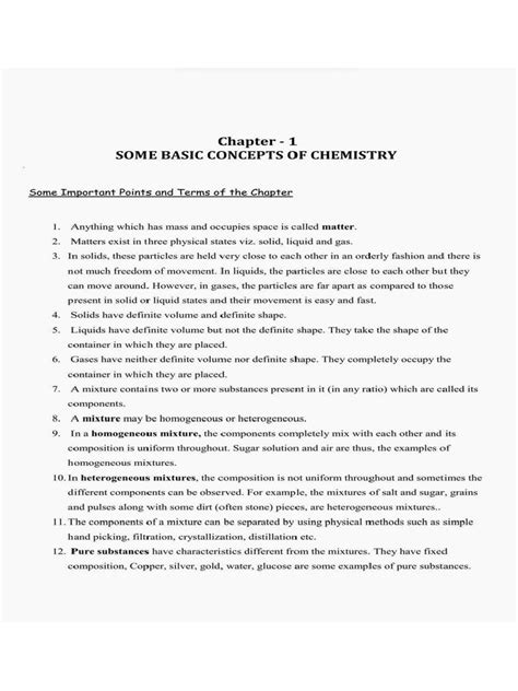Some Basic Concept Of Chemistry Class Xi Pdf