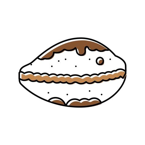 Cowrie Sea Shell Beach Color Icon Vector Illustration 19579025 Vector Art At Vecteezy