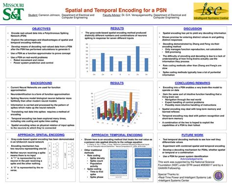 Spatial And Temporal Encoding For A Psn Ppt Download