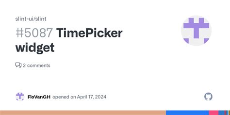 Timepicker Widget · Issue 5087 · Slint Uislint · Github