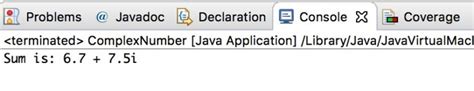 Java Program To Add Two Complex Numbers