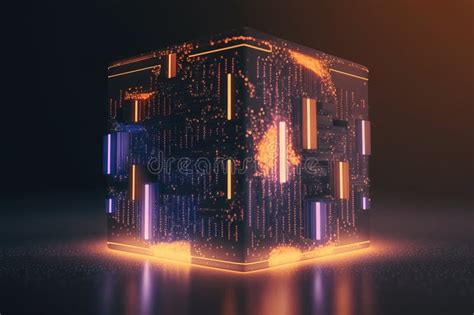Futuristic Big Data Visualization Concept Visual Information