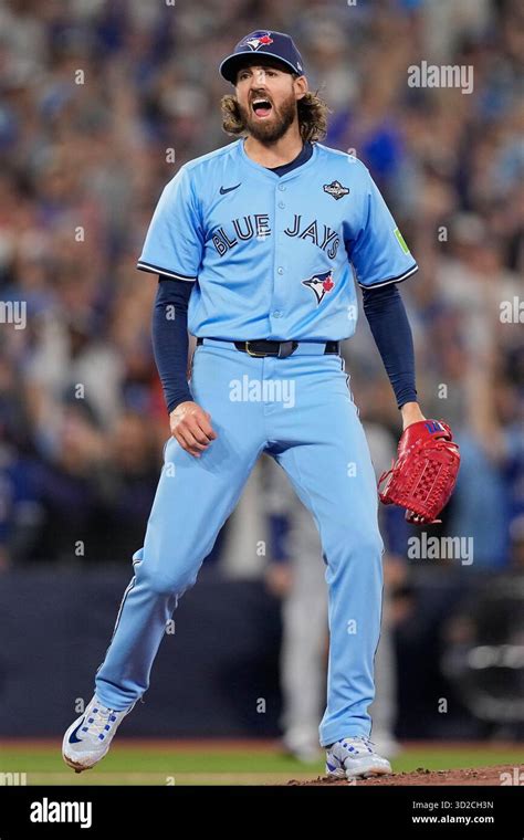 Toronto Blue Jays Pitcher Kevin Gausman Celebrates During The First