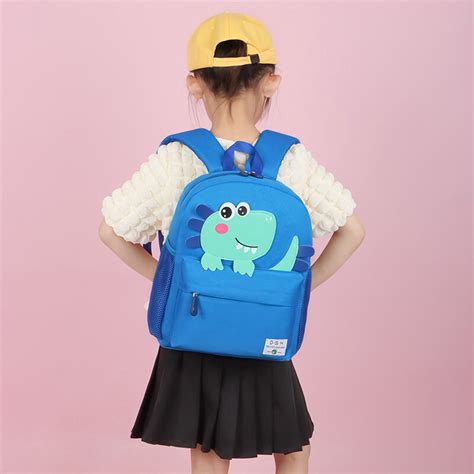 만화 귀여운 공룡 어린이 학교 가방 유치원 배낭 3 6 세 유치원 소년 소녀 애니메이션 배낭 아동용 가방