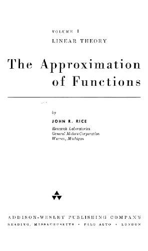 The Approximation Of Functions Linear Theory Djvu 3a4qkc6lfnsg