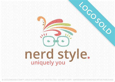 Nerd Style Buy Premade Readymade Logos For Sale