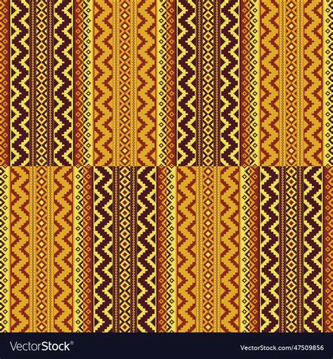 Ethnic Geometric Patchwork Pattern Royalty Free Vector Image