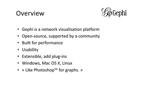 gephi exploratory networks analysis software