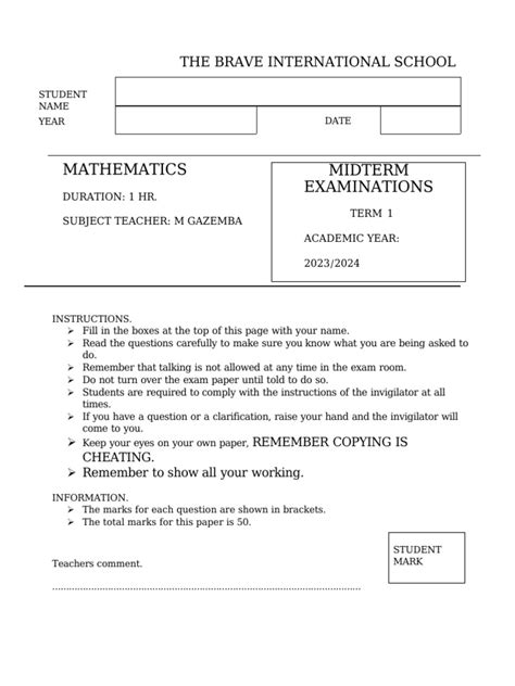 Maths Yr 4 Pdf