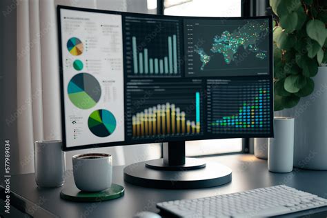 Data Science A Dataset Being Analyzed By Algorithms With Charts And