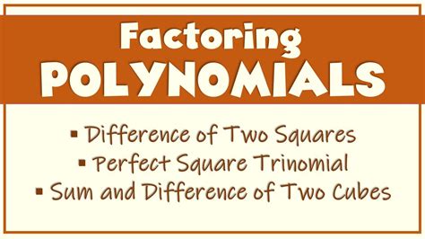 Factoring Polynomials Special Cases Grade 8 Math Lessons Ms Rosette Youtube