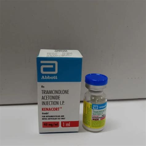 40mg Triamcinolone Acetonide Kenacort Injection 40 Mgml Packaging Size 1 Ml At ₹ 290piece