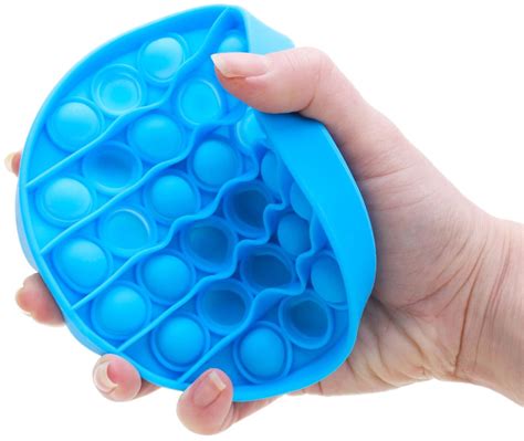 Toyland® Push Bubble Pop Bubble Sensory Fidget Toy Blue Circle Toyland