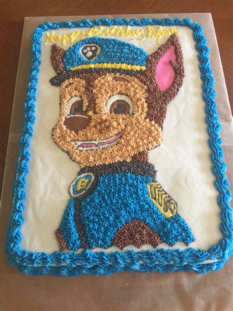 Paw Patrol Chase Cake Paw Patrol Birthday Cake Paw Patrol Cake Paw Patrol Chase Cake