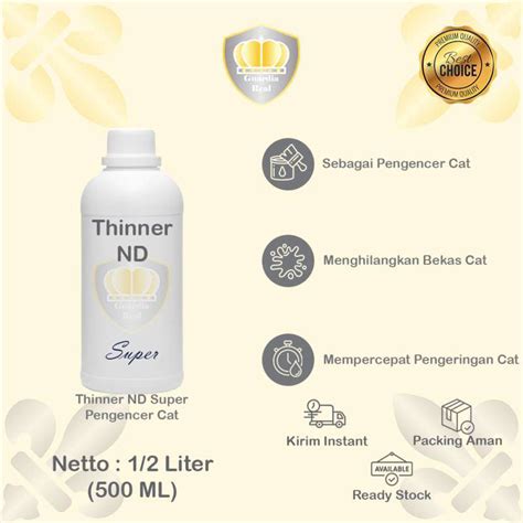 Jual Thinner Nd Super 12 Liter500 Ml Tiner Nd Super 12 Liter500