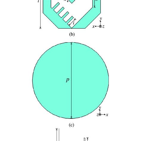 Antenna Design A Front Side Of The Driven Element B Back Side Of Download Scientific