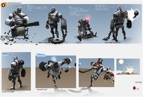 Artstation Team Fortress 2 Heavy Bot [gameplay Concept]