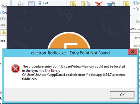 Bug Inpageerrorc00000c4c0000006hardwarediskunknown · Issue 40096 · Electronelectron