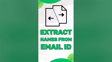 Extracting Names From Email Ids In Excel Excelshorts Exceltips Exceltricks Youtube