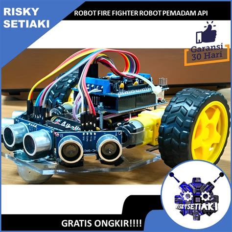 Jual Robot Fire Fighter Robot Pemadam Api 4 Roda Shopee Indonesia