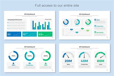 Kpi Infographic Keynote Key Layout Design Par Mightyslide Sur Poweredtemplate Modele Keynote 11471