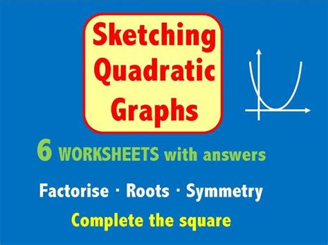 Sketching Quadratic Graphs Teaching Resources