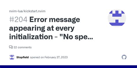 error message appearing at every initialization no specs found for module custom plugins