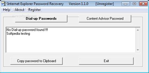 Internet Explorer Password Recovery Download Softpedia