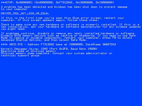 Error Code Dalam Blue Screen SansanBlogger