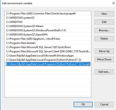 error pip is not recognized as an internal or external command