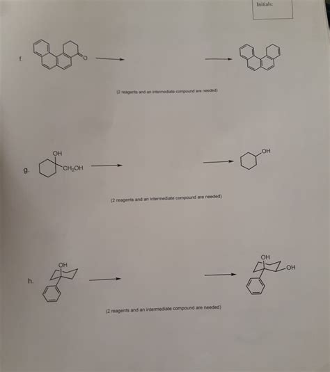 Solved Provide The Missing Reactants Reagents And Products Chegg Com