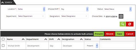 Talygen Online Support Manage Attendance