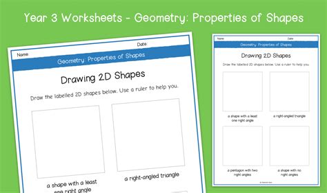 Year 3 Drawing 2d Shapes Worksheets Ks2 Geometry Properties Worksheets Library