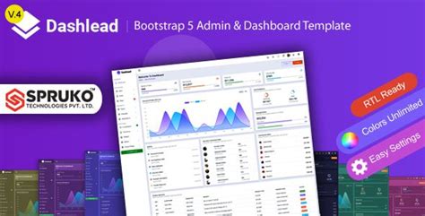 dashlead admin dashboard html template graphicfort