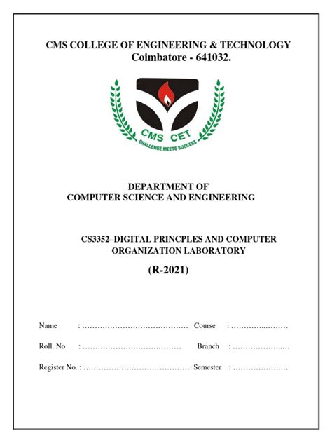 Cs3352 Dpco Lab Manual Pdf Logic Gate Emulator