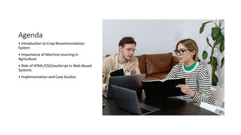 Crop Recommendation System Using Machine Learning And Html Pptx