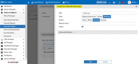 Technical Tip How To Enable Web Url Filter From F Fortinet Community