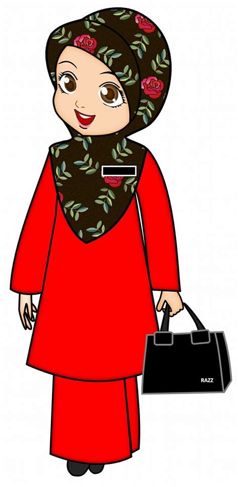 Kartun Cikgu Muslimah Camilletarofletcher