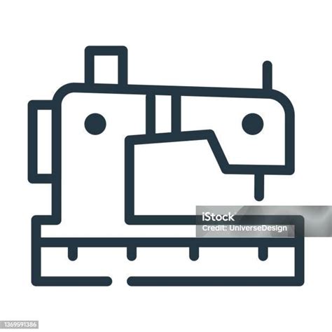 테일러링 머신 씬 라인 아이콘 바느질 개념 격리 윤곽 기호에서 공예 스레드 선형 아이콘 웹 디자인 및 앱에 대한 벡터 그림 기호 요소입니다 0명에 대한 스톡 벡터 아트 및
