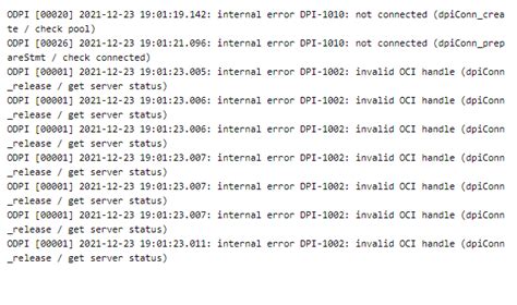 Pool Problem Dpi 1010 · Issue 598 · Oraclepython Cxoracle · Github