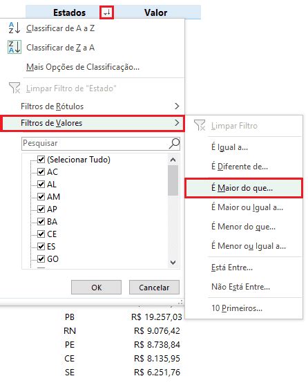 Como Filtrar Tabelas Dinâmicas no Excel Guia do Excel