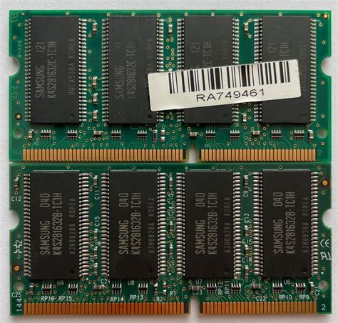 Samsung Ram Ddr1 2x128mb So Dimm Pc 100s Kaufen Auf Ricardo