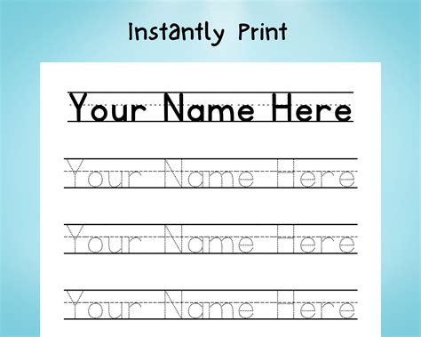 Preschool Name Tracing Worksheets Tracing Preschool Printabl